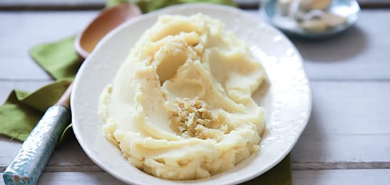 Aardappel-knoflookpuree